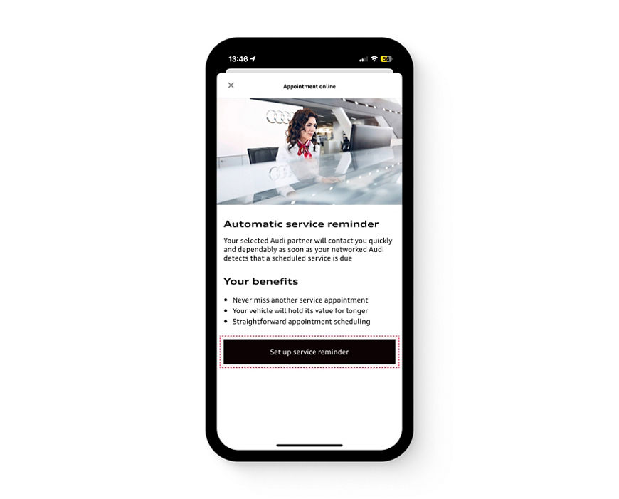 FAQS How do I set up Automatic Service Reminder? > FAQs > Audi Connect ...