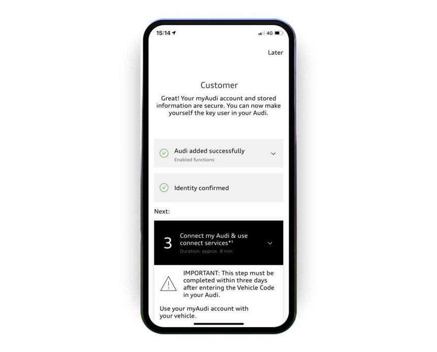 QR code > Verbinden & gebruik > Audi Nederland